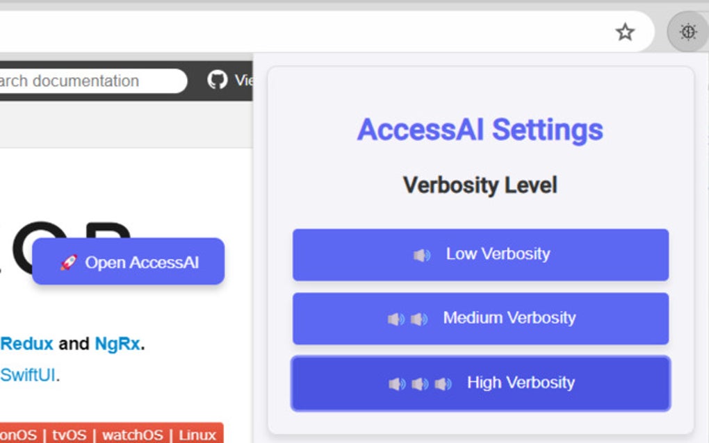 AccessAI Google Chrome 용 - 확장 프로그램 다운로드