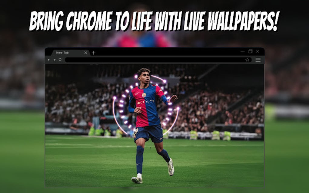 Lamine Yamal Live Wallpaper New Tab Google Chrome 용 - 확장 프로그램 다운로드