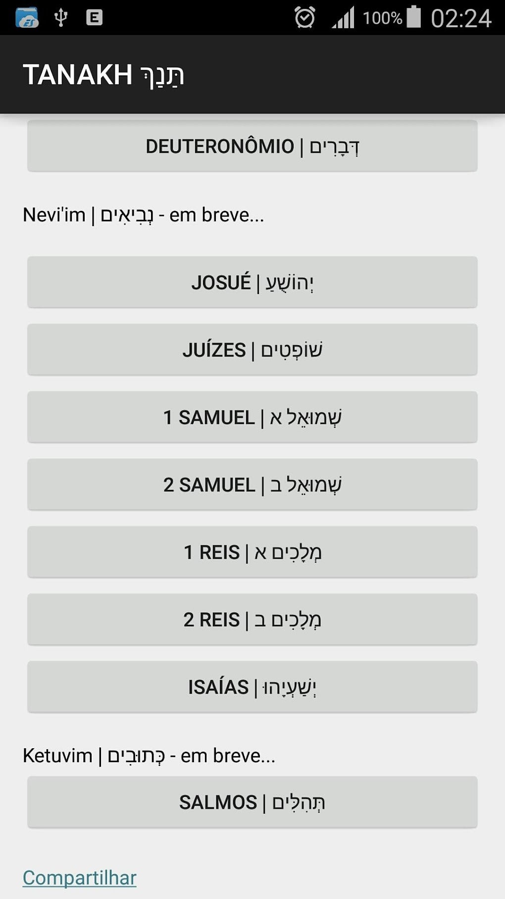 Tanakh Hebrew-Portuguese for Android - Download