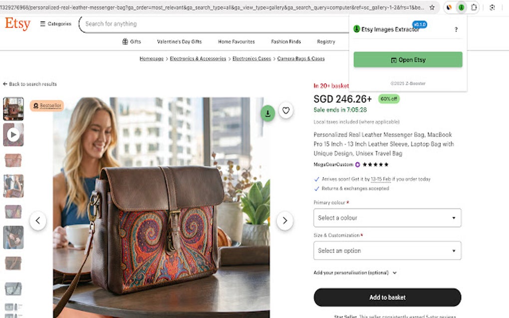 Etsy Images Extractor Google Chrome 용 - 확장 프로그램 다운로드