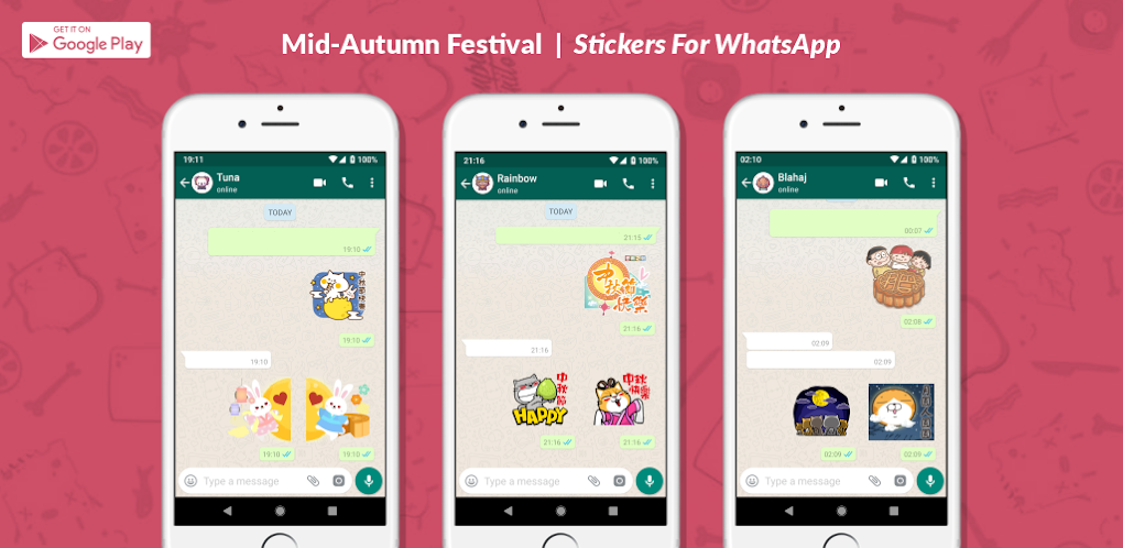 中秋节贴纸 Mid-Autumn Stickers for Android - Download