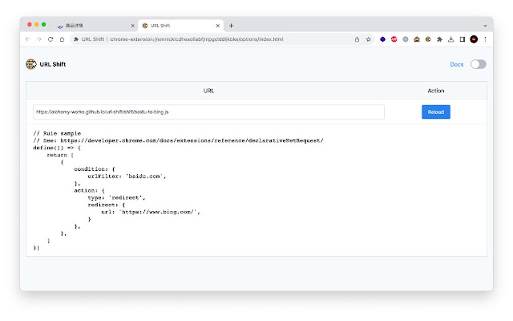 URL Shift for Google Chrome - Extension Download