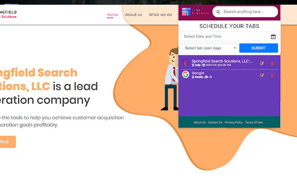 My Tab scheduler for Google Chrome - Extension Download