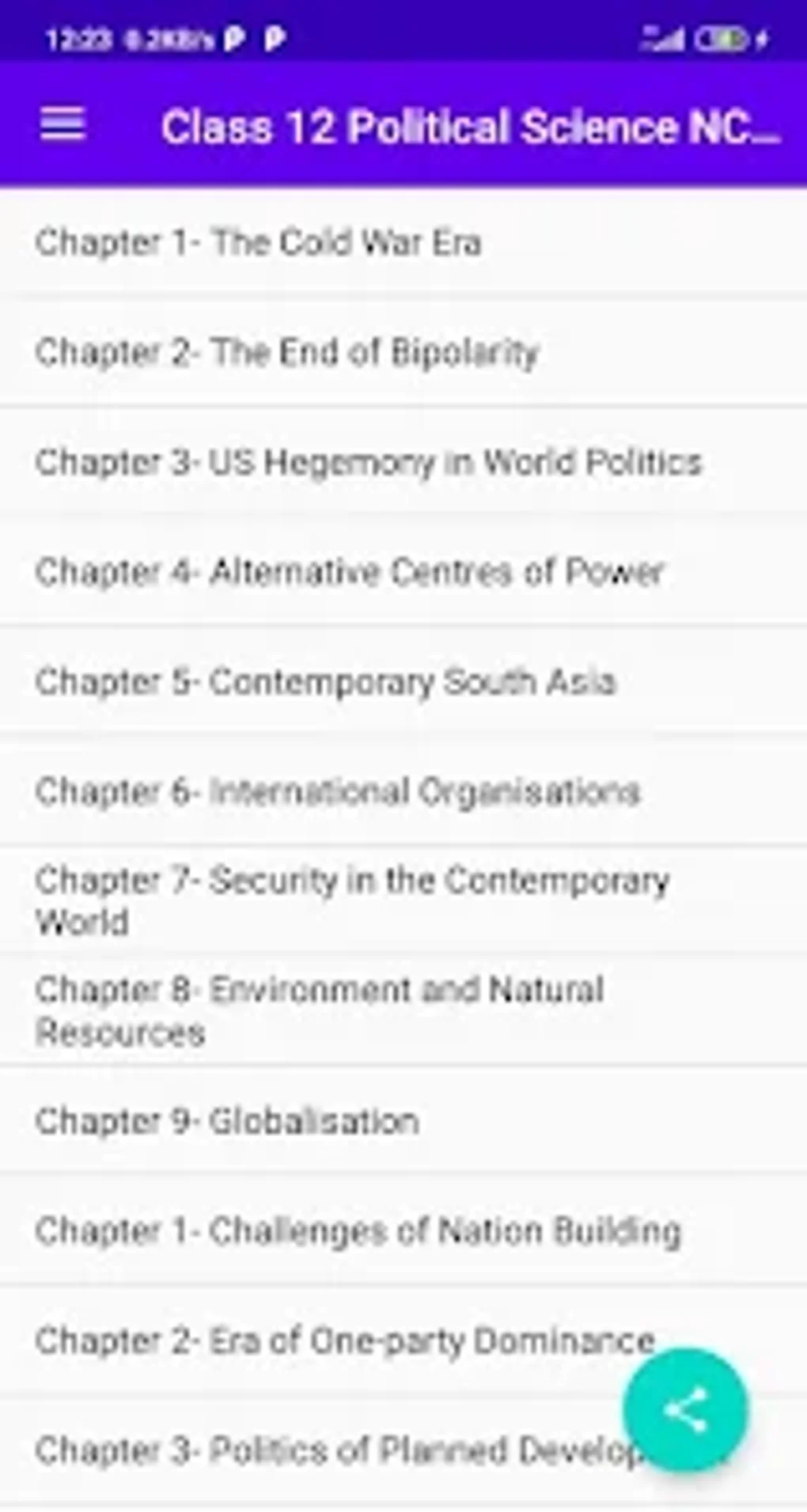 Class 12 Political Science NCE สำหรับ Android - ดาวน์โหลด