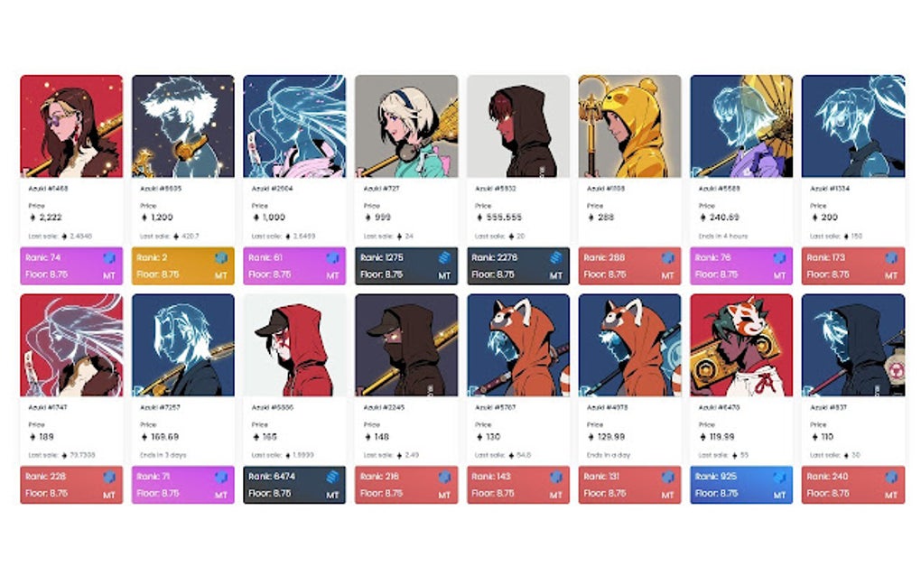 MT-NFT Rarity & Ranking Sniper para Google Chrome - Extensión Descargar