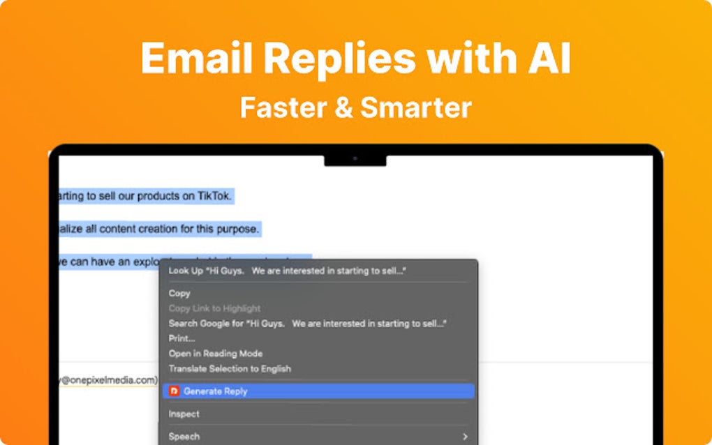 AI Email Generator - Repliio Google Chrome 용 - 확장 프로그램 다운로드
