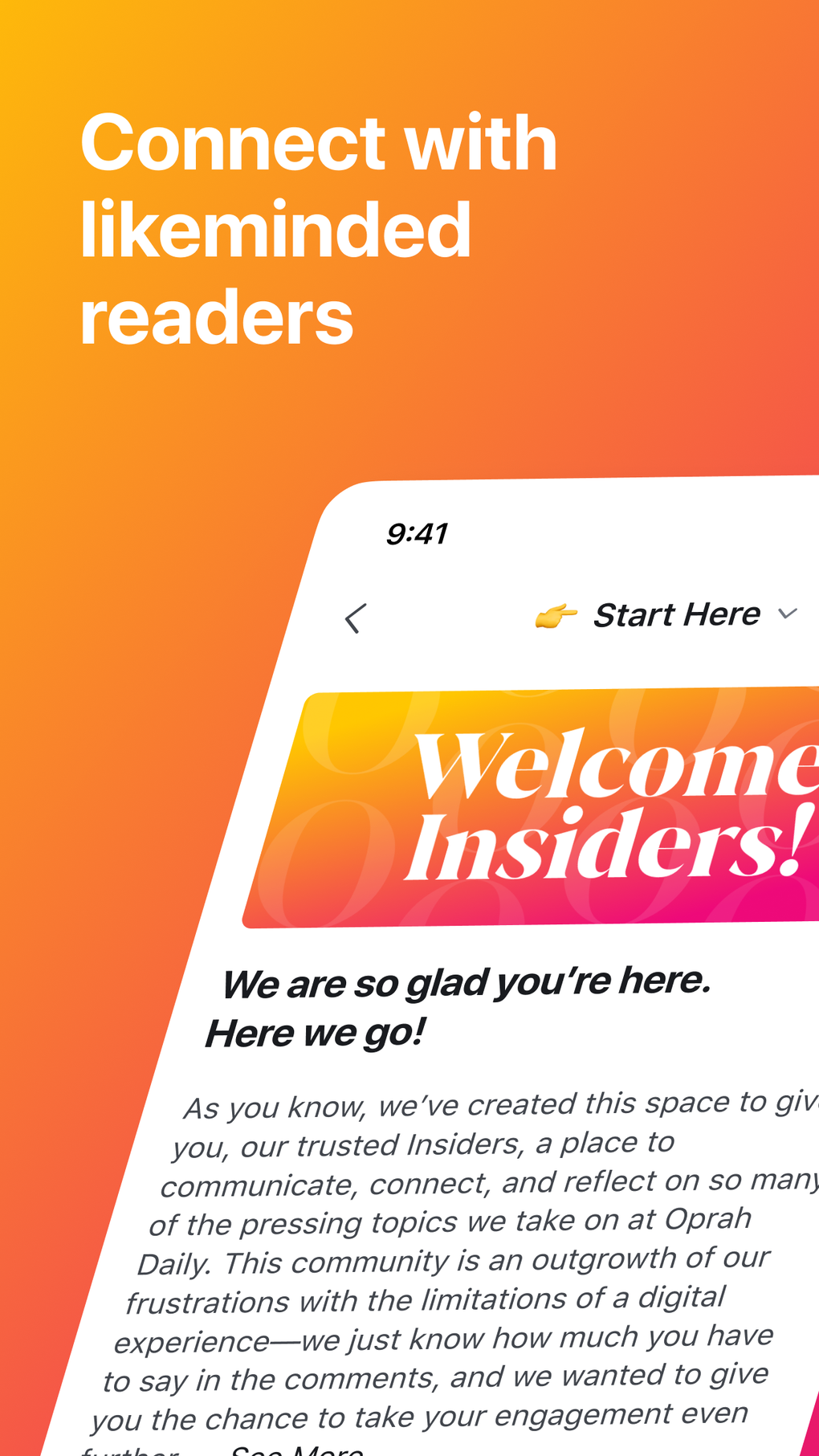 Oprah Insider Community for iPhone - Download