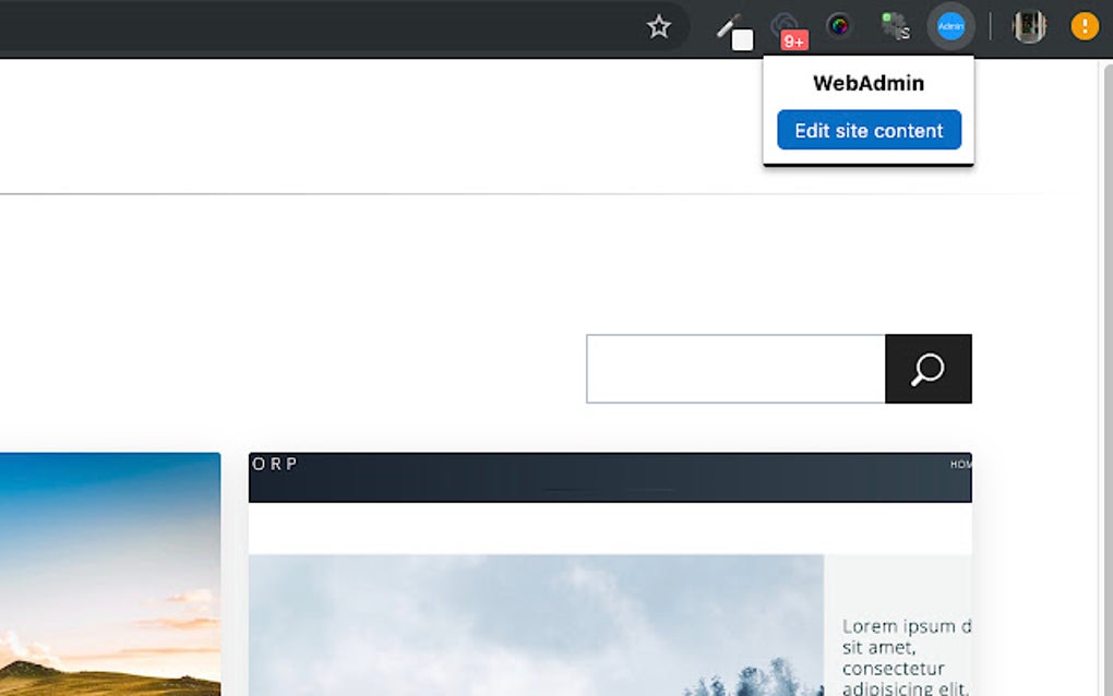 WebAdmin per Google Chrome - Estensione Download