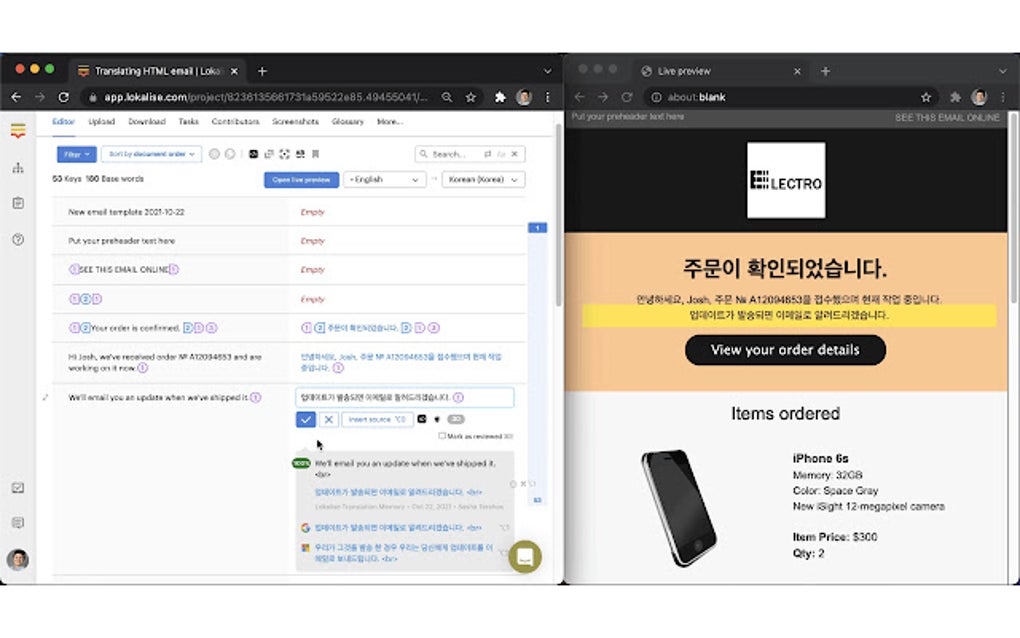 Document preview for Lokalise para Google Chrome - Extensión Descargar