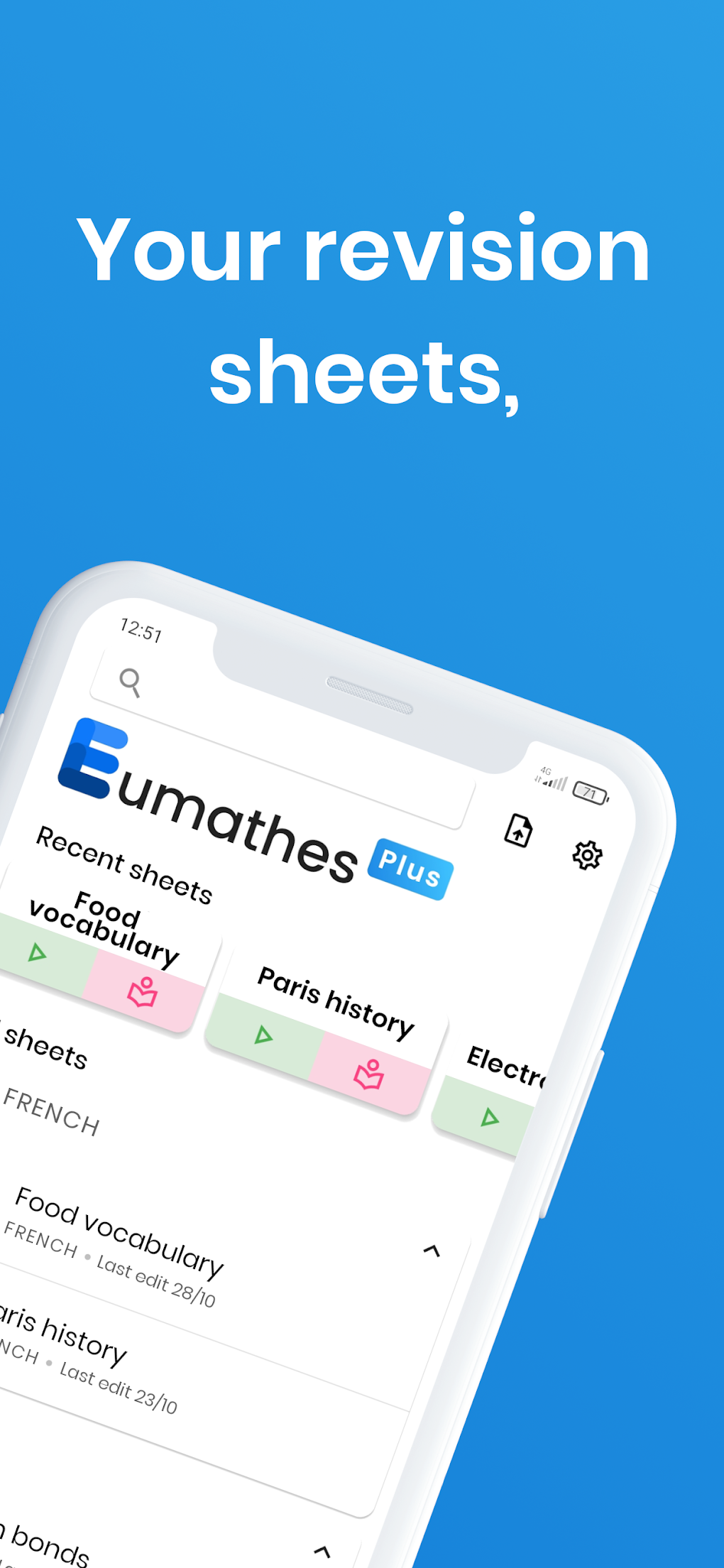 Eumathes Revision Sheets Android Eumathes Revision Sheets Android