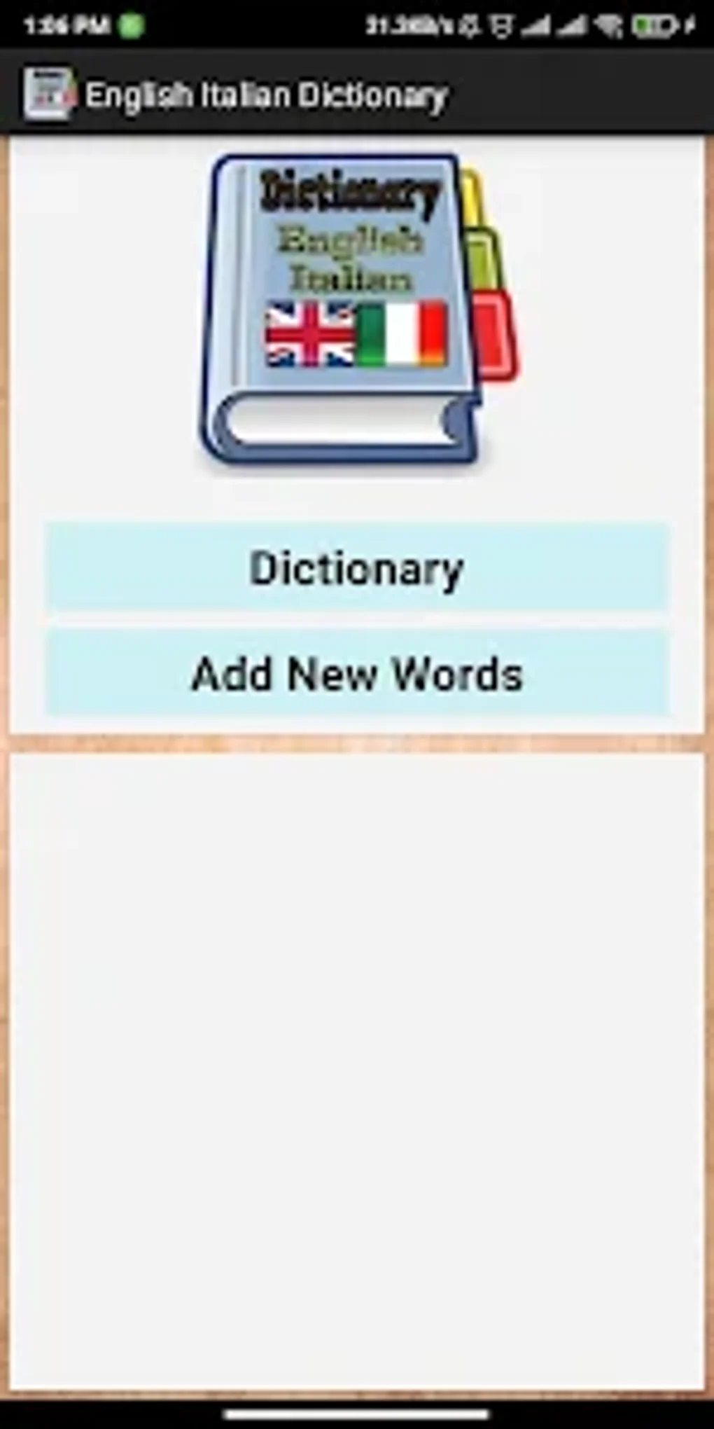 English Italian Dictionary para Android - Descargar