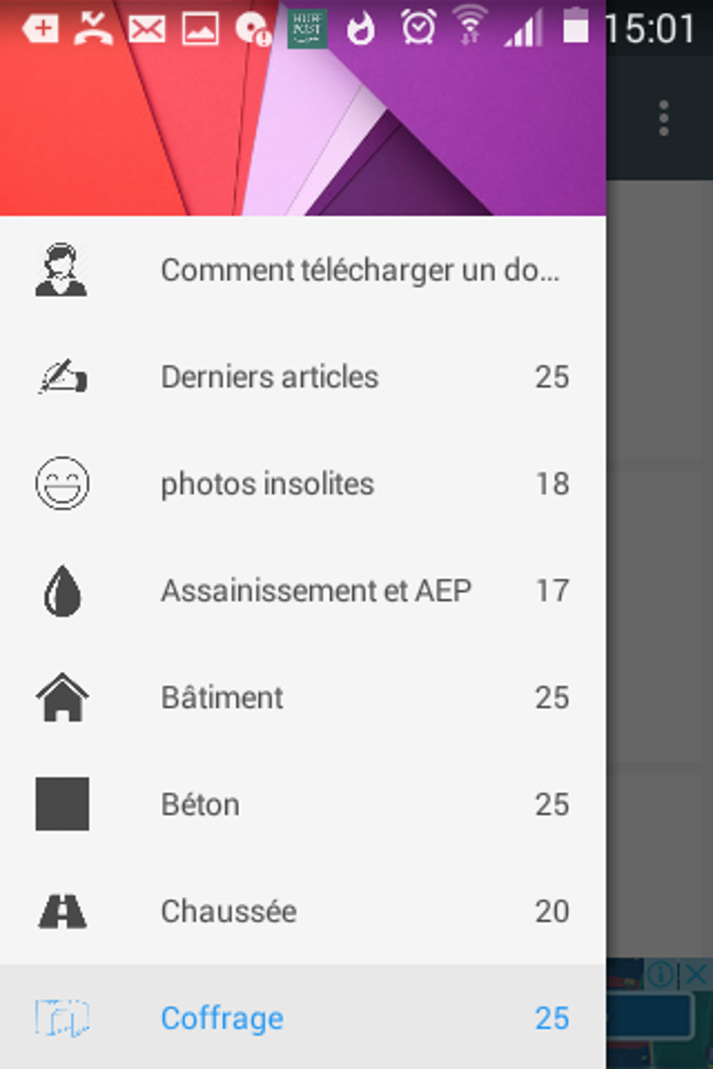 Cours génie civil APK pour Android - Télécharger