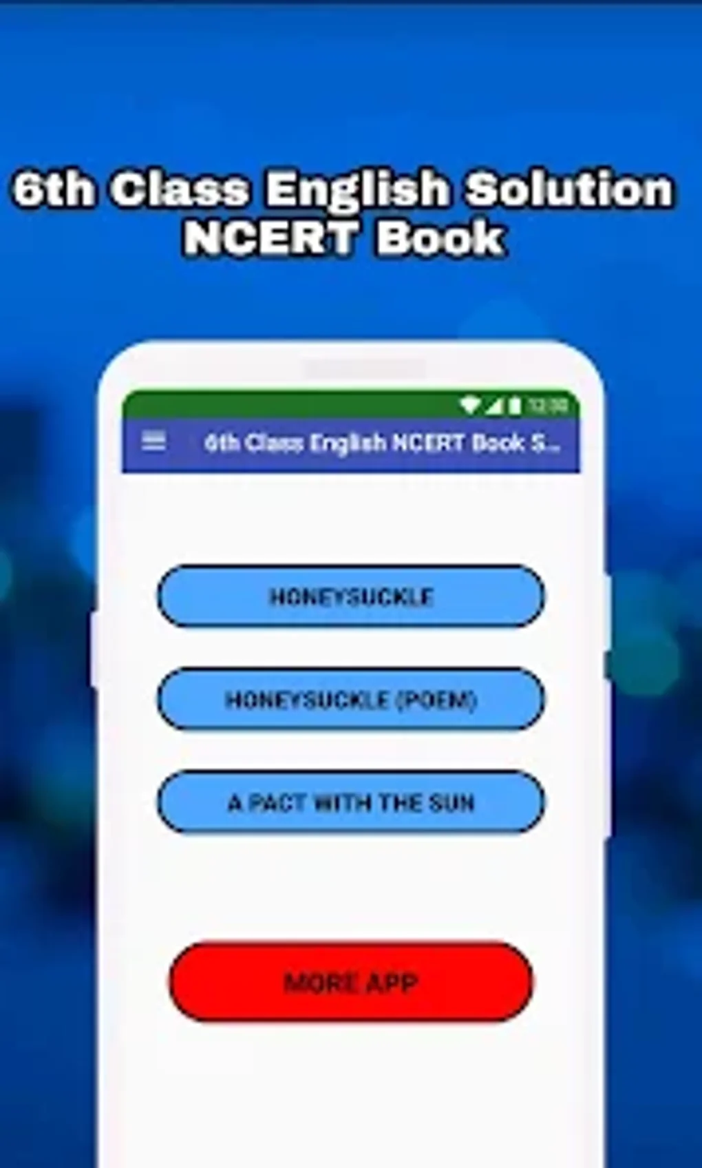 6th Class English Solution NCE Para Android Download