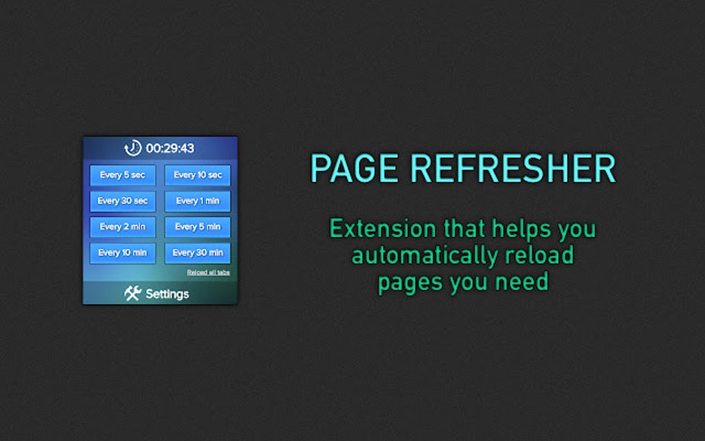 Page Refresher para Google Chrome - Extensión Descargar