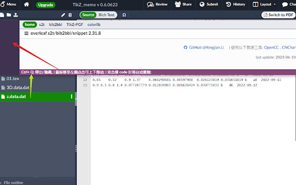 overleaf texAide para Google Chrome - Extensión Descargar