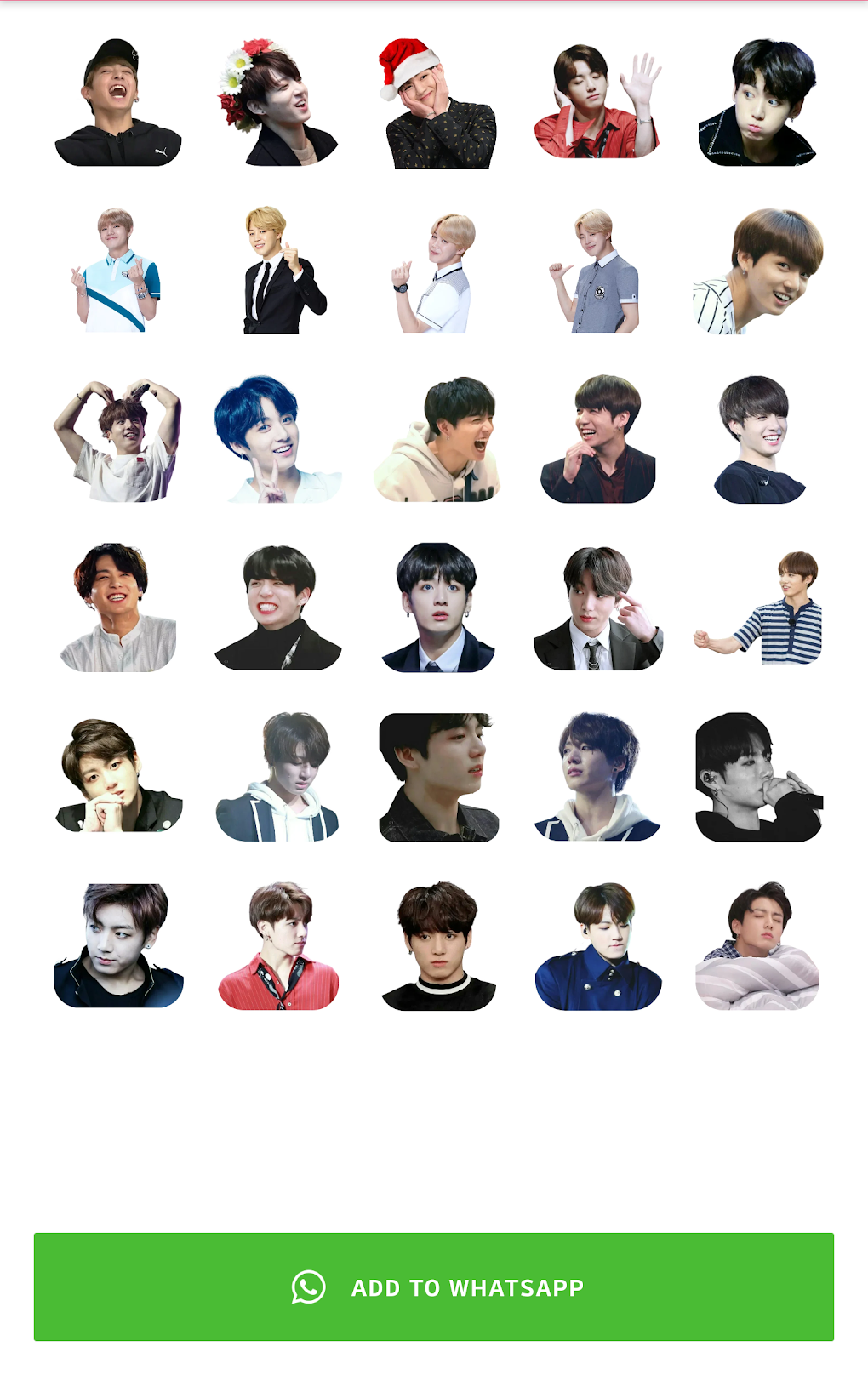 BTS 1000 Stickers - WASticker for Android - Download