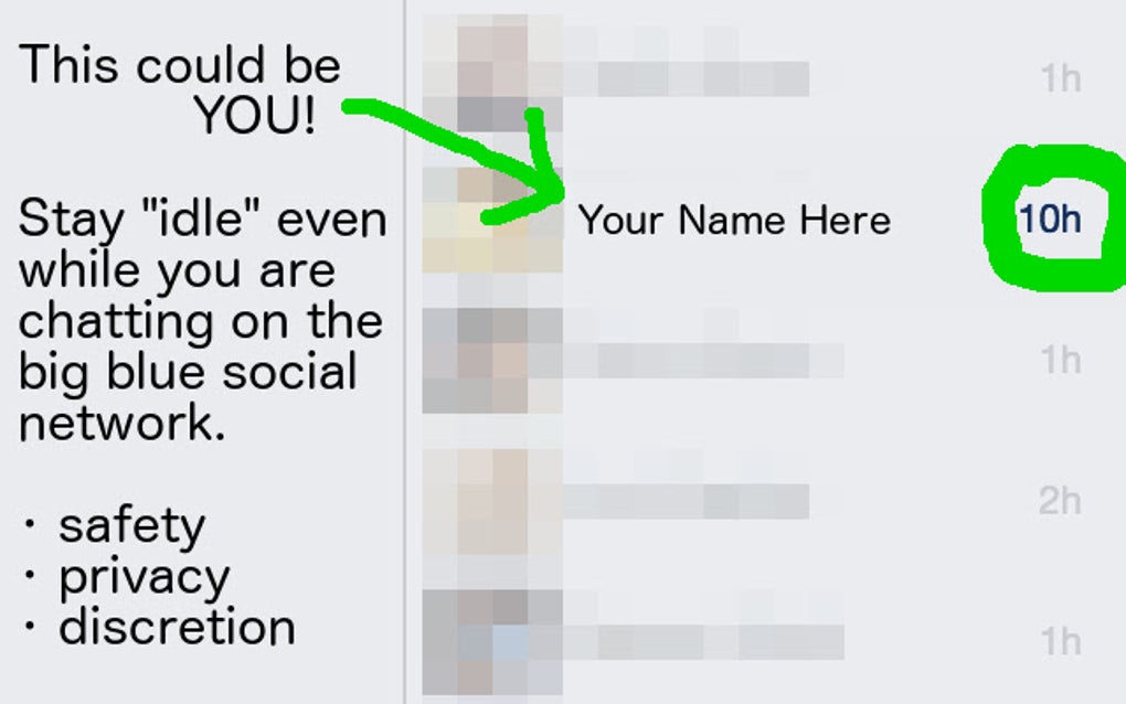 Social network chat idle for Google Chrome - Extension Download