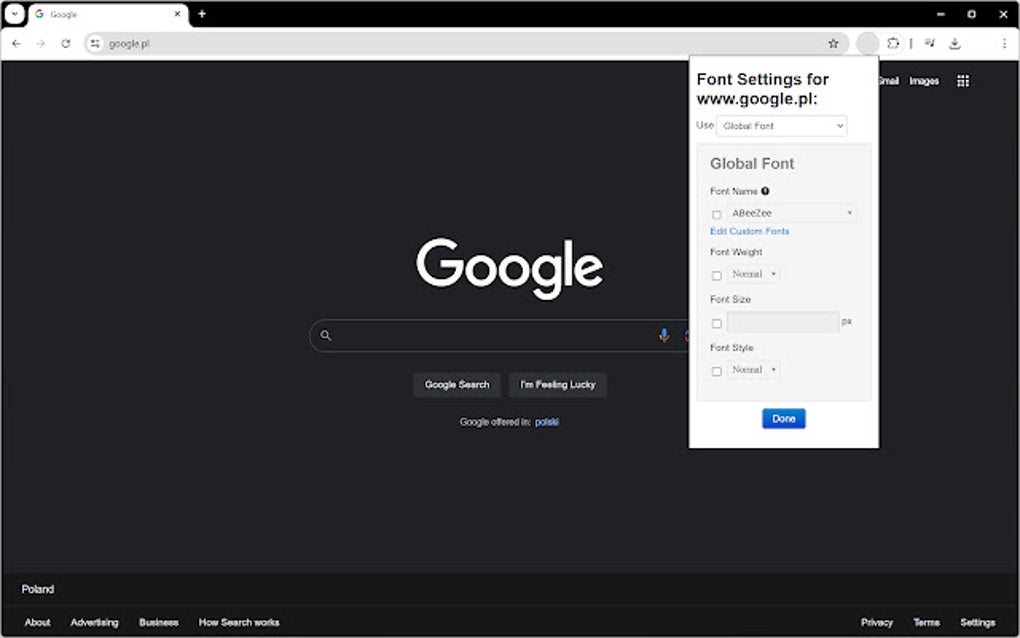 Font Changer for Google Chrome - Extension Download