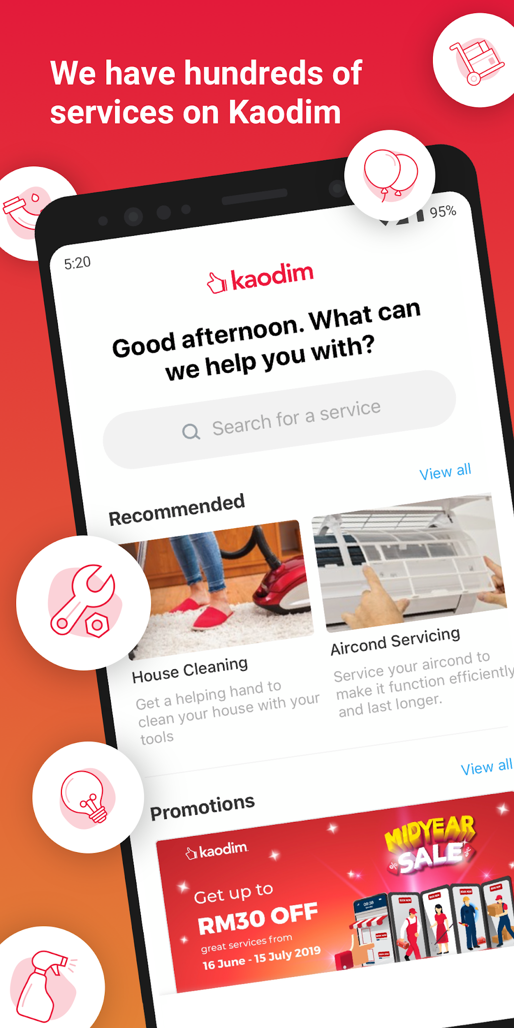 Kaodim - Hire Services for Android - Download