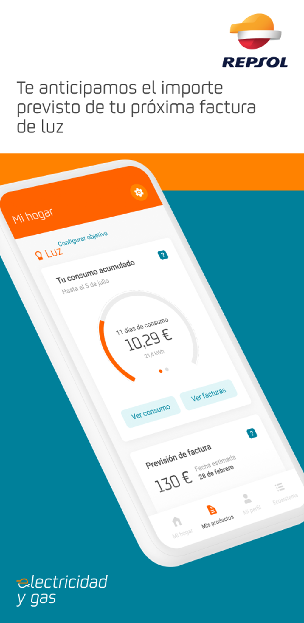 Repsol Vivit - Área Cliente de luz y gas para Android - Descargar