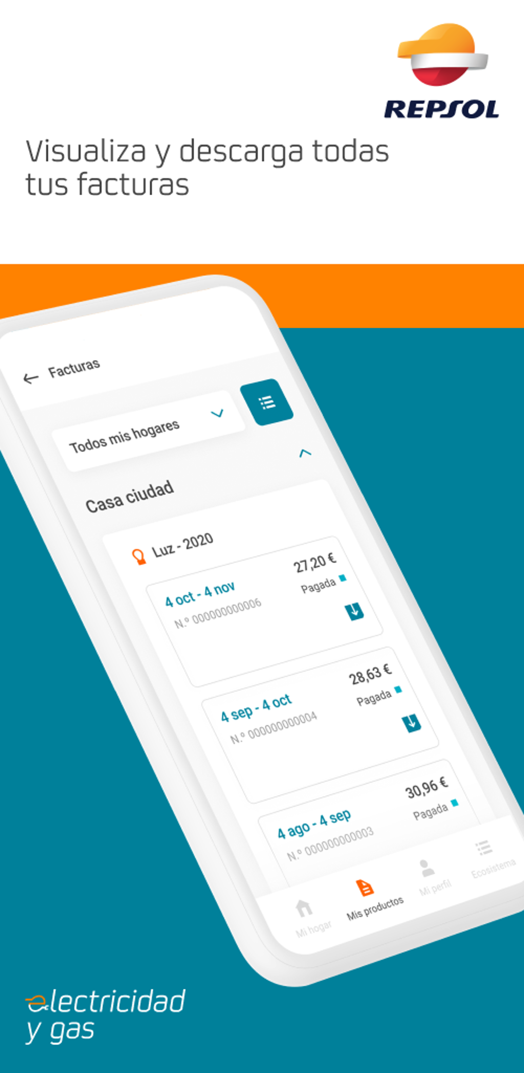 Repsol Vivit - Área Cliente de luz y gas para Android - Descargar