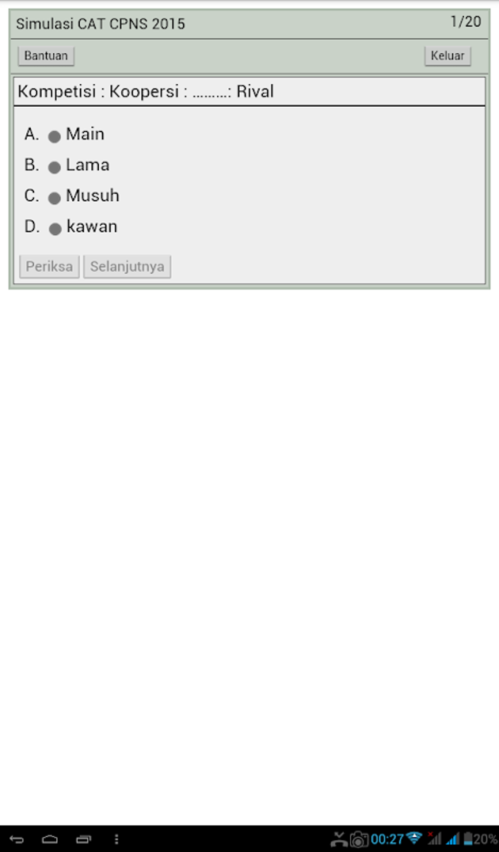 Soal CAT CPNS 2019 APK para Android - Descargar