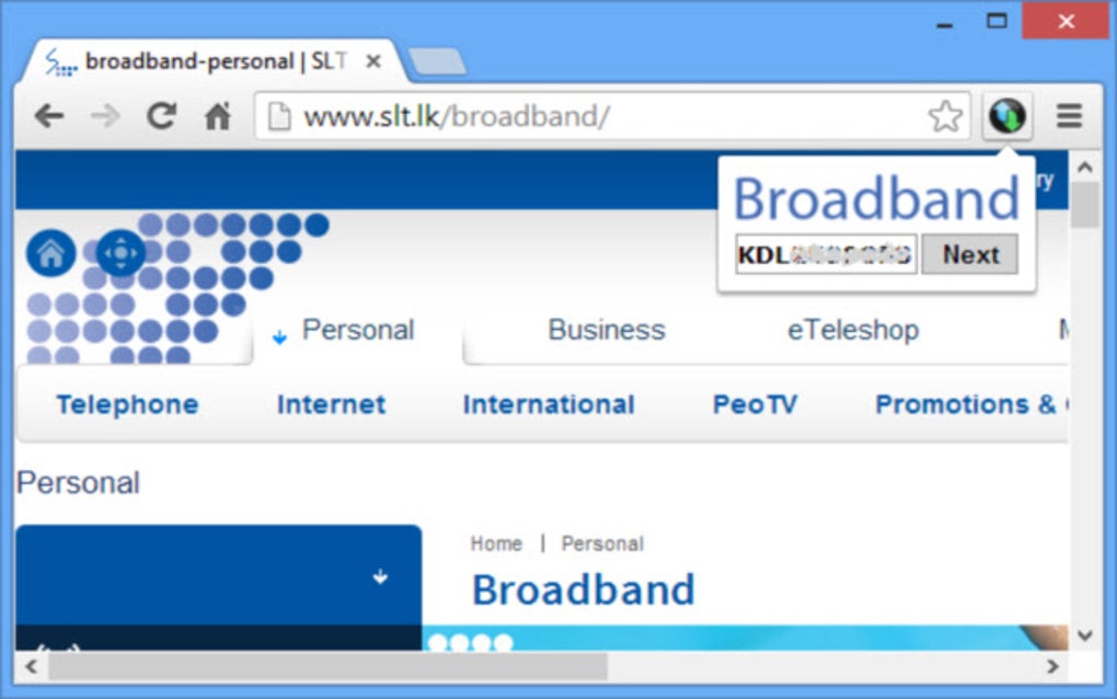 SLT Usage Meter para Google Chrome - Extensión Descargar