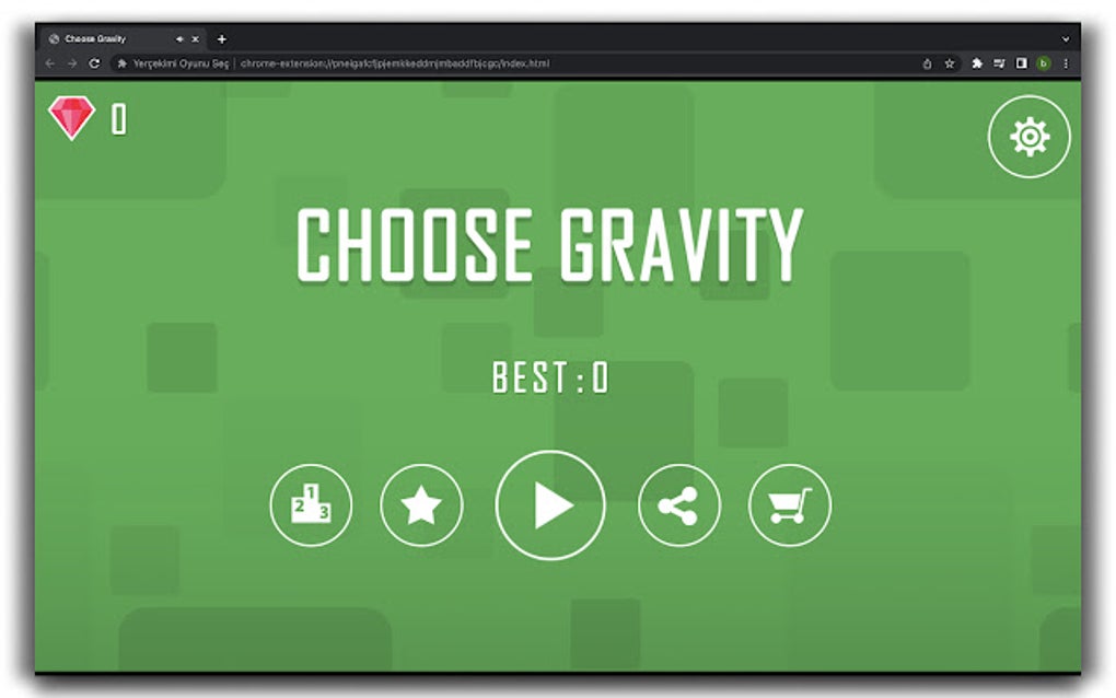 Choose Gravity Game - HTML5 Game para Google Chrome - Extensión Descargar