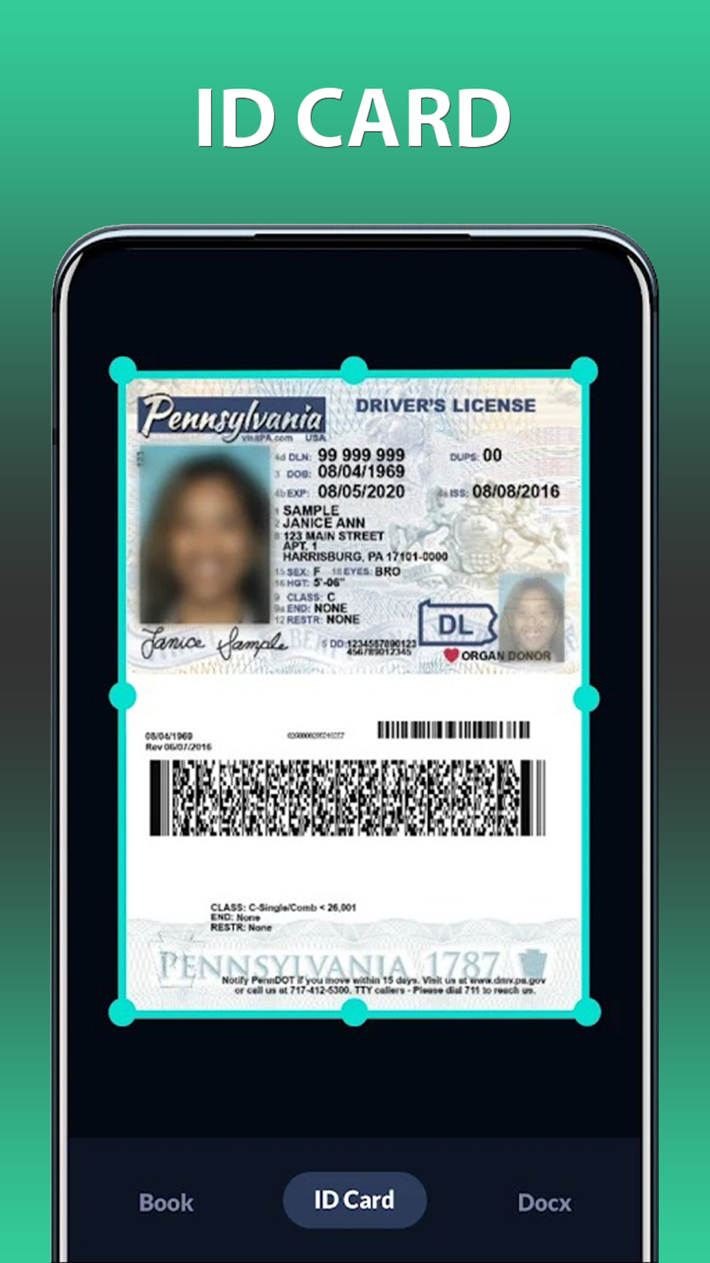 HD Camera Scanner ID Scan PDF for Android - Download