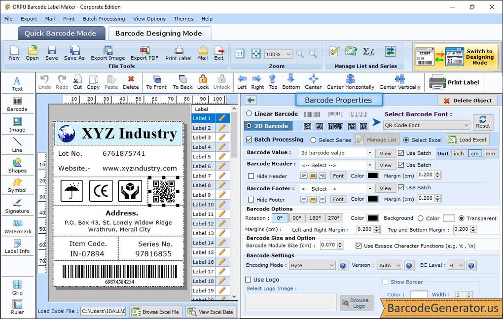 Windows Corporate Barcode Maker Tool (Windows) - Download