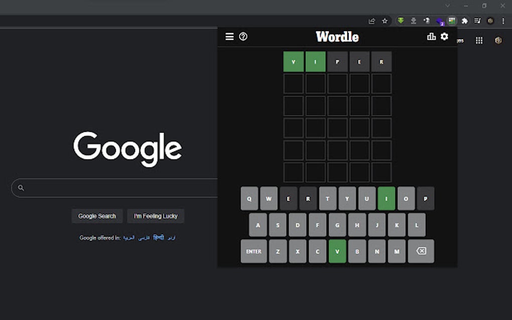 Wordle para Google Chrome - Extensión Descargar