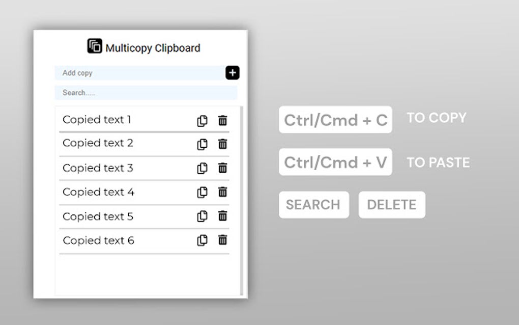 Multiple Copy Paste Google Chrome 