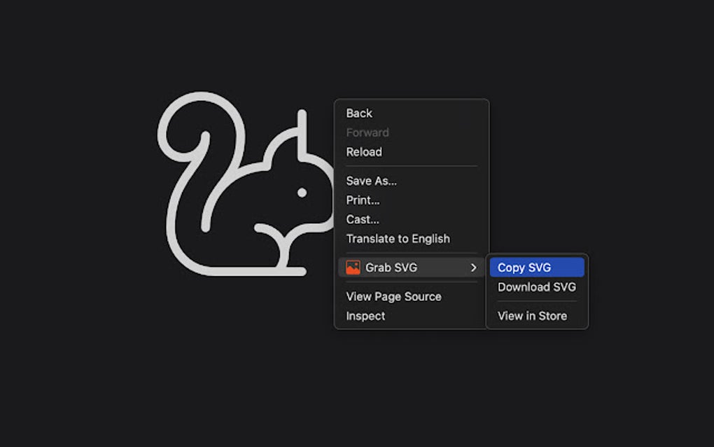 Grab SVG Google Chrome 용 - 확장 프로그램 다운로드
