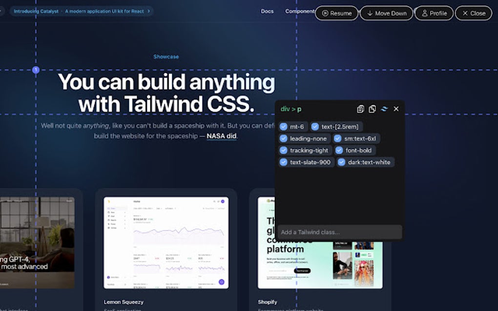 Tailwind CSS Scanner pour Google Chrome - Extension Télécharger
