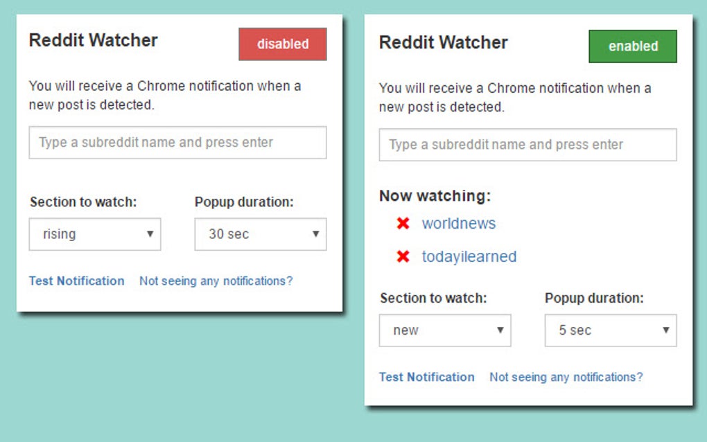 Reddit Watcher for Google Chrome - Extension Download