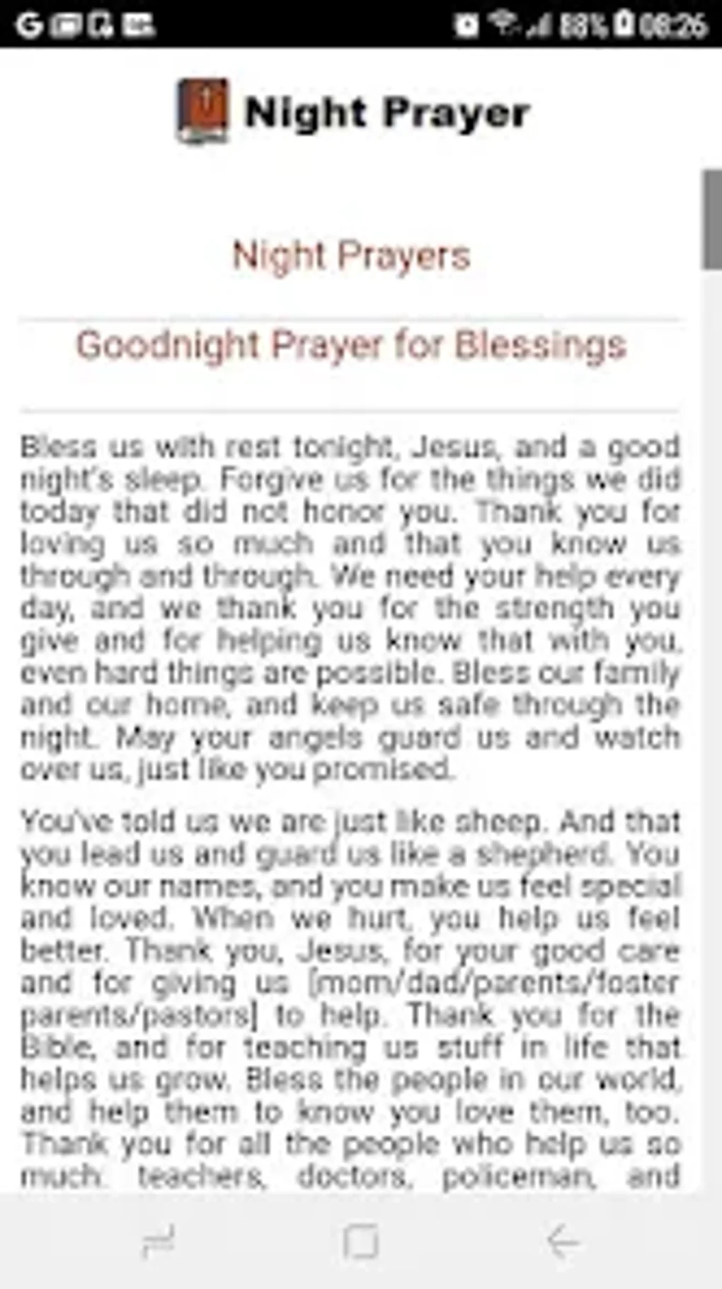 Night Prayer für Android - Download