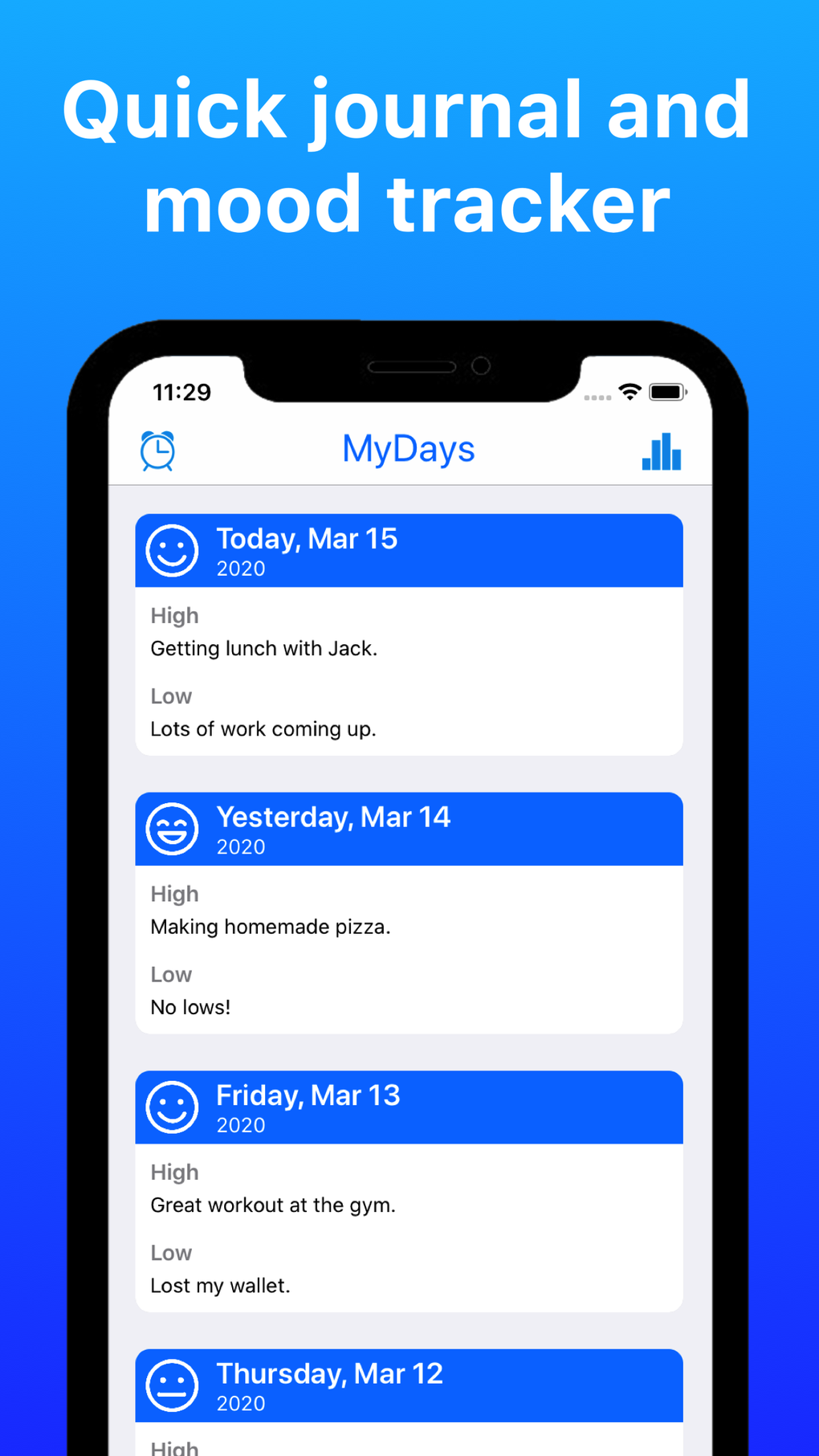 MyDays - The Quick Journal para iPhone - Download