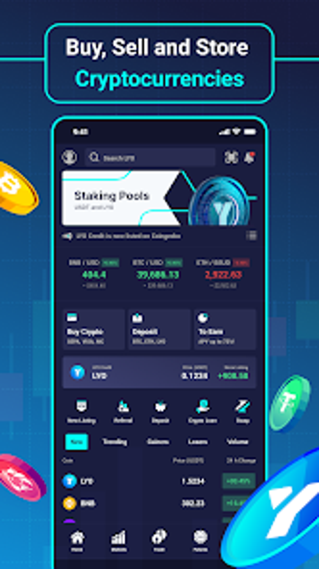 LYO TRADE Crypto BTC Exchange para Android - Descargar