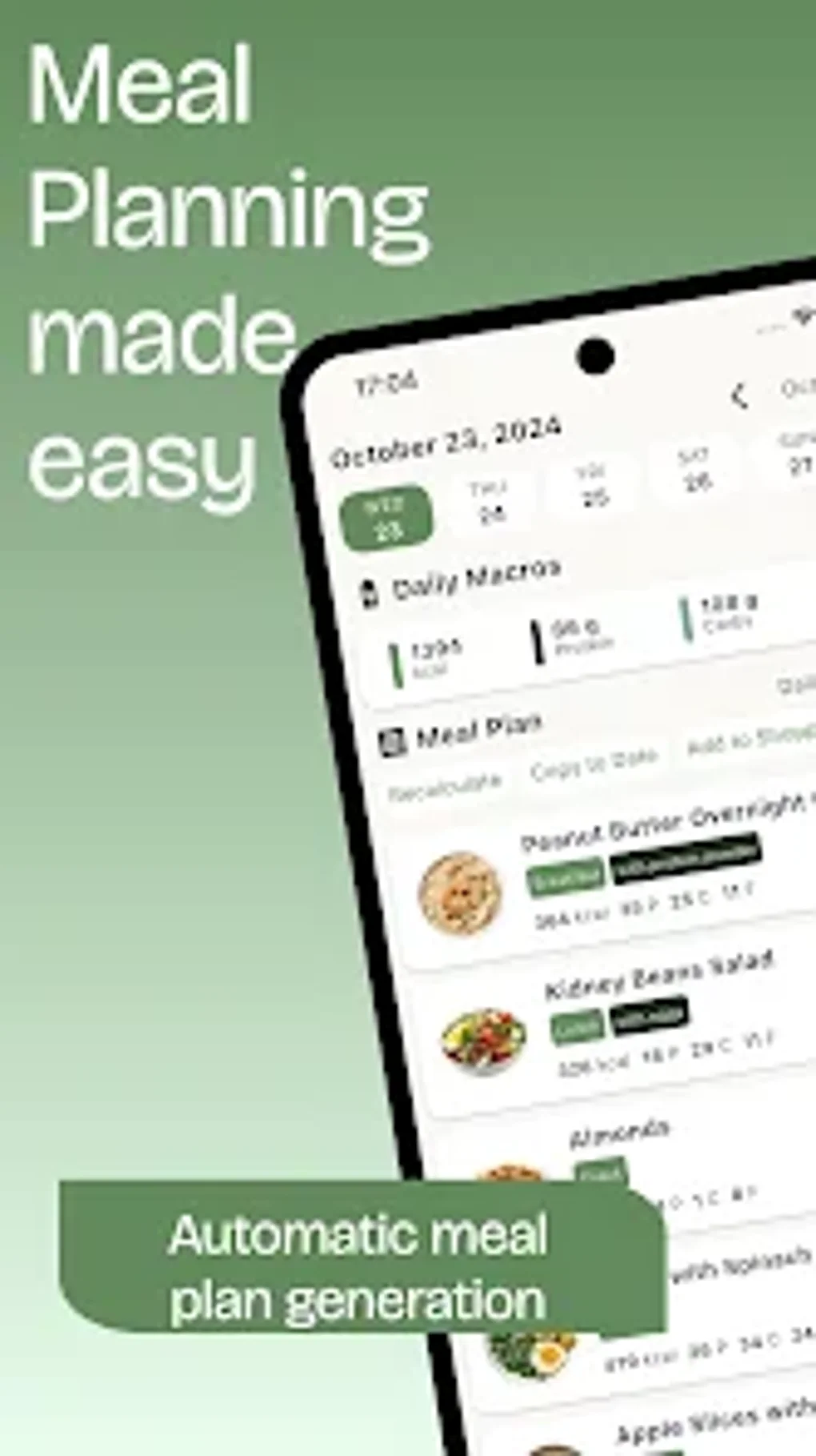 MealMate - Macro Meal Planner pour Android - Télécharger
