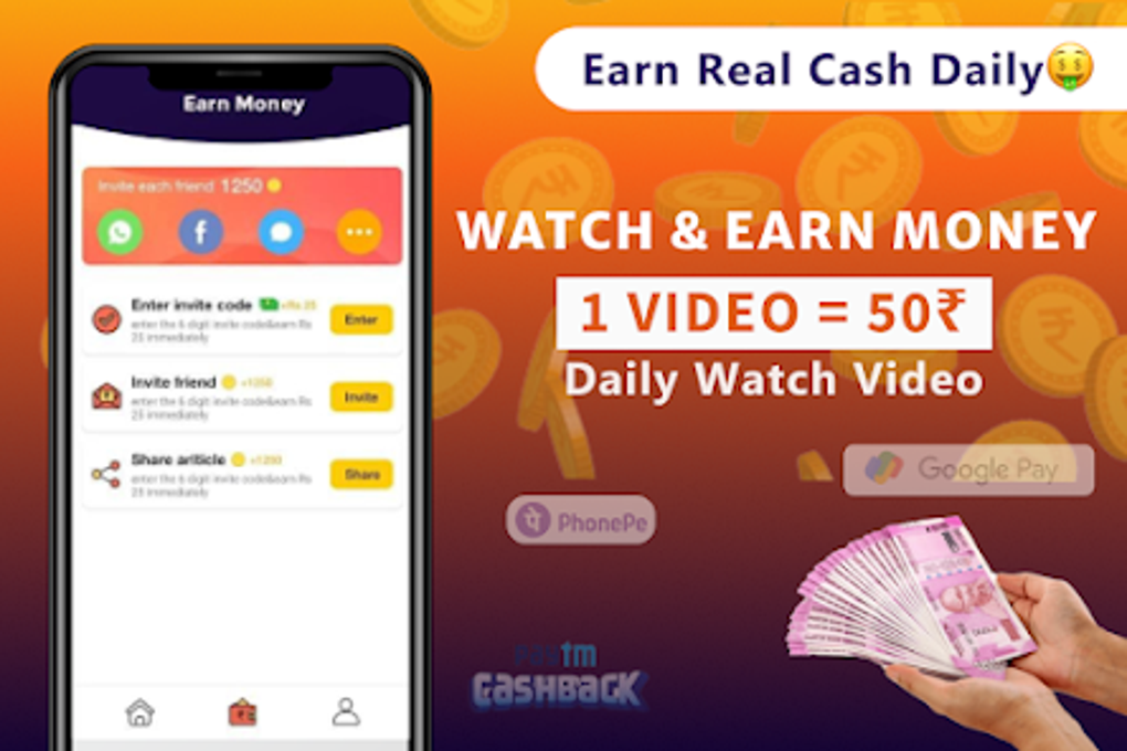 Daily Watch Video Earn Money para Android - Descargar