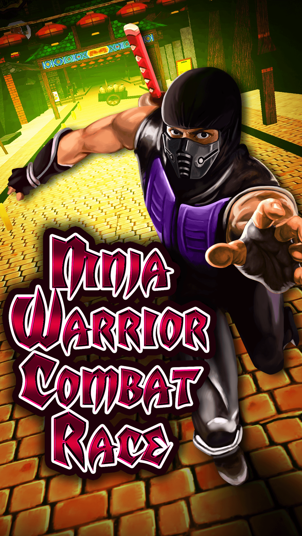 Ninja Warrior Combat 3D - A Fun Run Jump Race Game for iPhone - Download