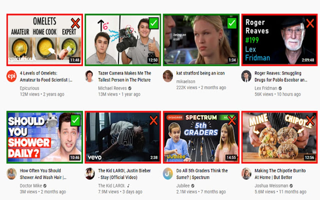 Youtube Thumbnail Filter para Google Chrome - Extensión Descargar
