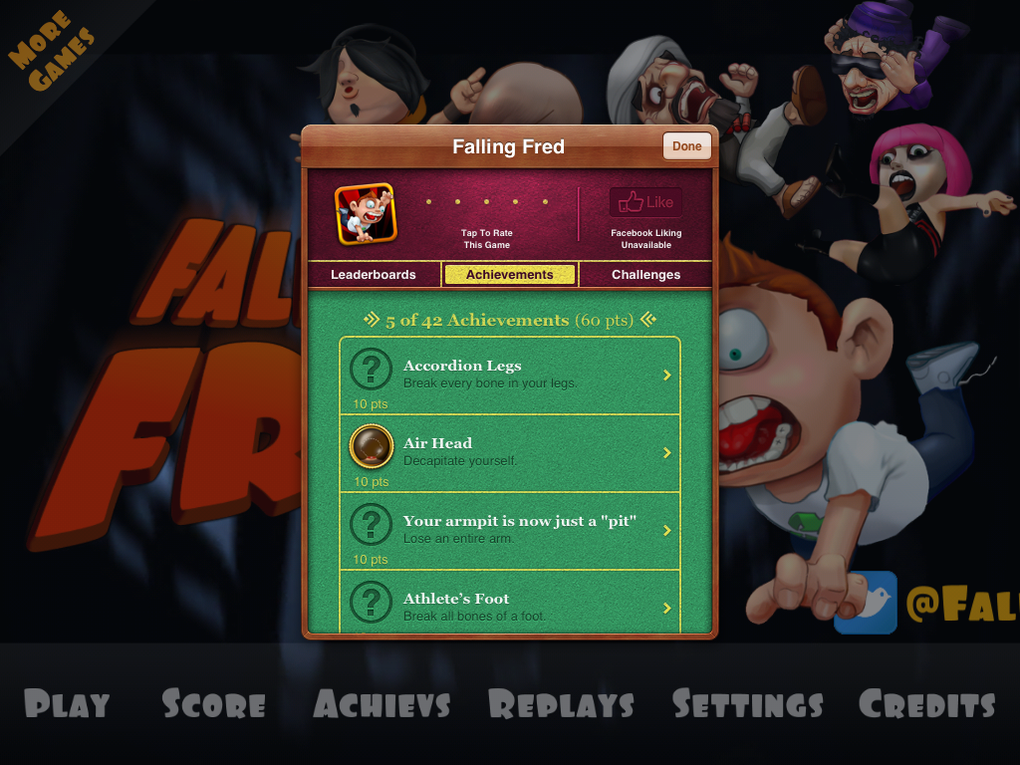 Falling Fred pour iPhone - Télécharger