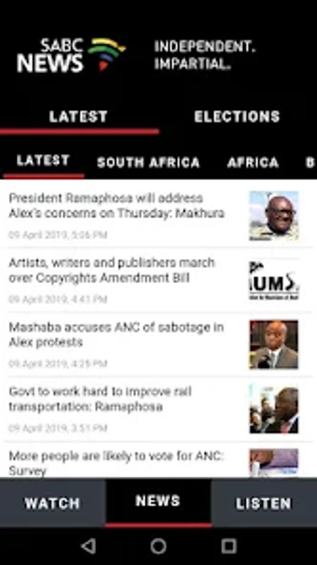 SABC News for Android - Download