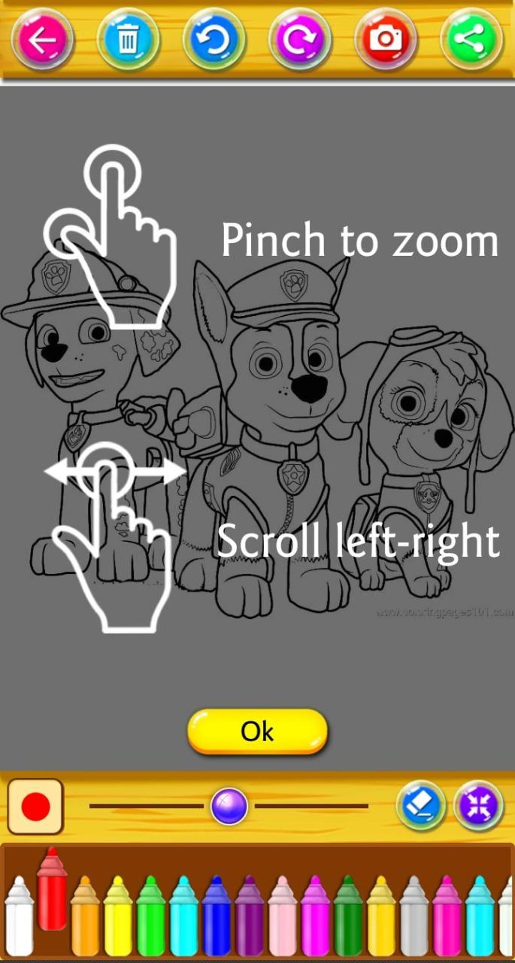 Paw Coloring Book para Android - Descargar