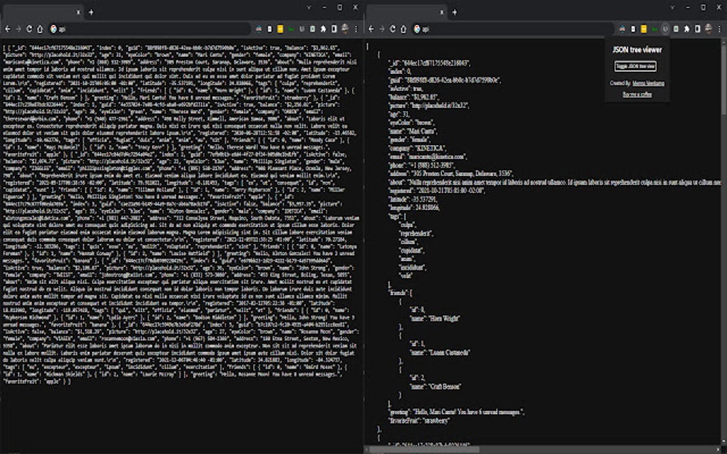 JSON Formatter pour Google Chrome - Extension Télécharger