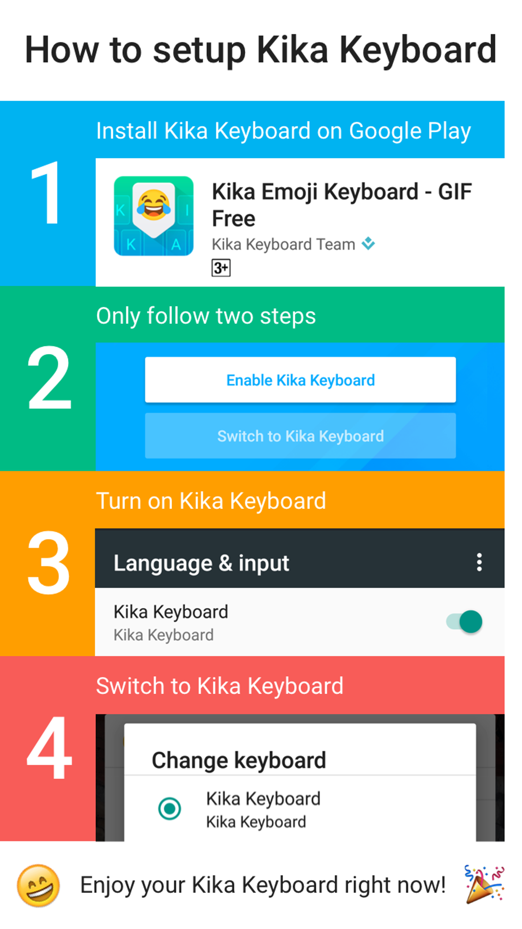Frozen Kika Keyboard Theme para Android - Descargar