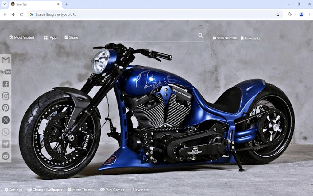 Harley Davidson Wallpaper สำหรับ Google Chrome - ส่วนขยาย ดาวน์โหลด