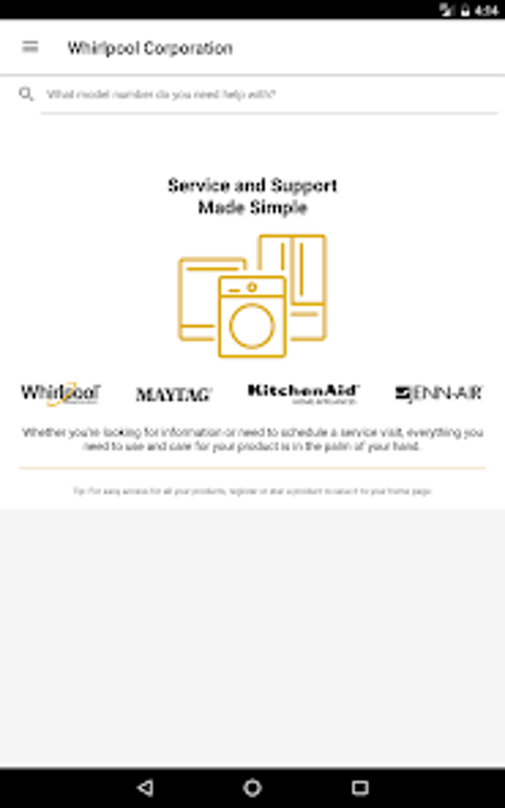 Customer Service by Whirlpool for Android - Download