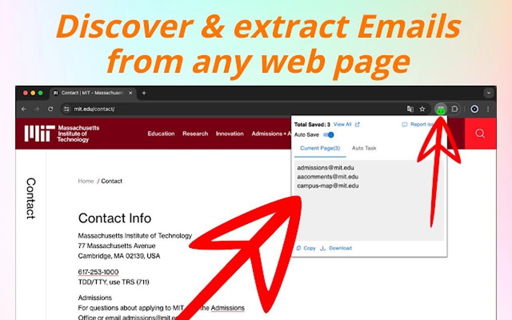 Email Extractor Plus - Auto Save & Auto Tasks cho Google Chrome - Tiện ...